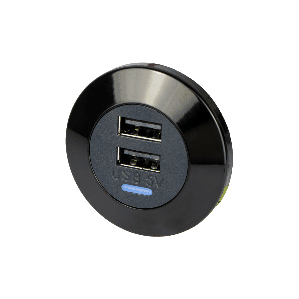 Alfatronix PVPro-AA Double USB A Charger - Front Fit - Black ...