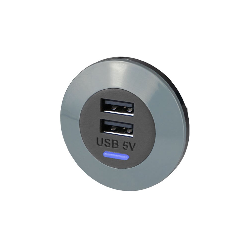 Alfatronix PVPro-AAFF Double USB A Charger - Front Fit | Sealutions Marine