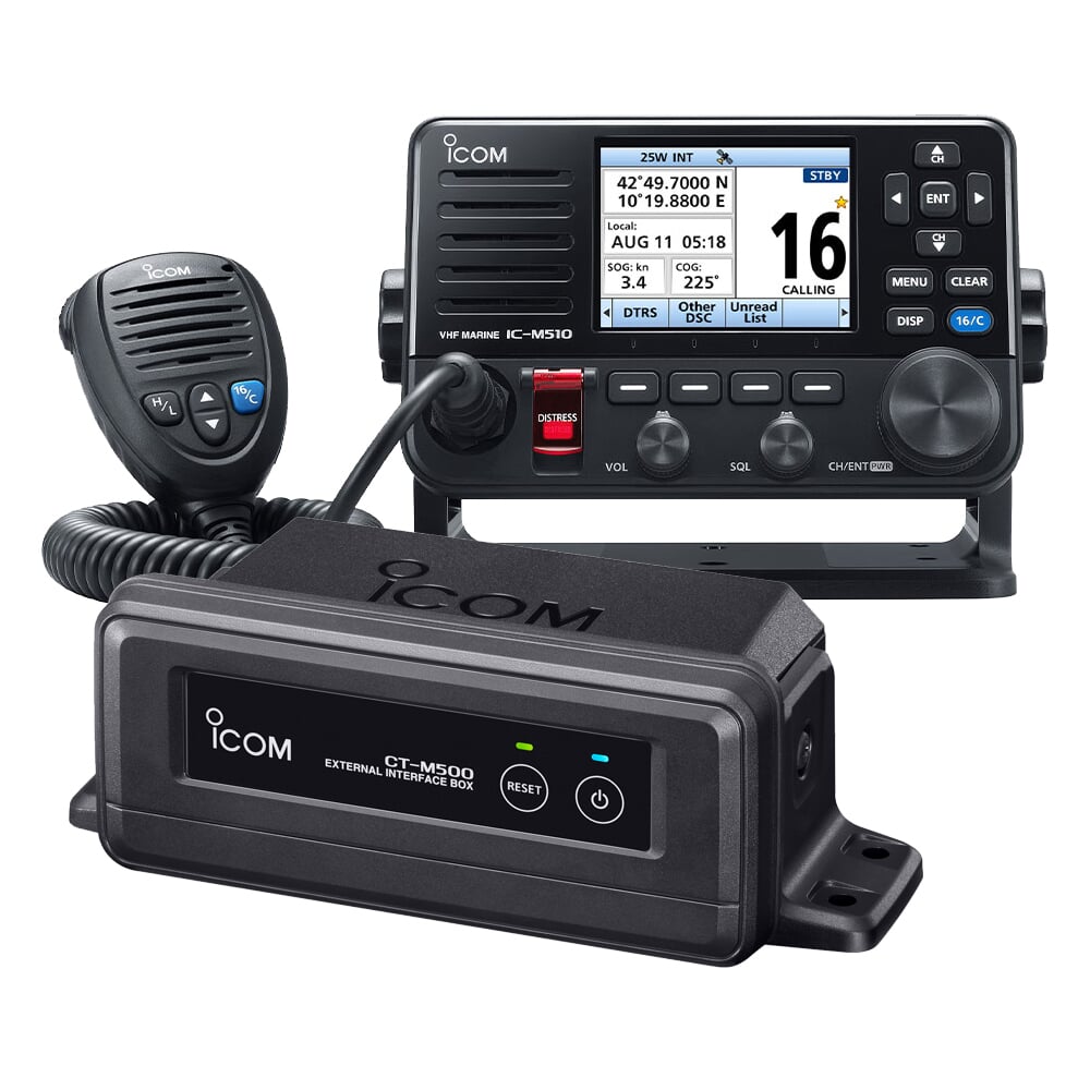 Icom IC-M510 Marine VHF DSC Radio with CT-M500 Wireless Interface ...