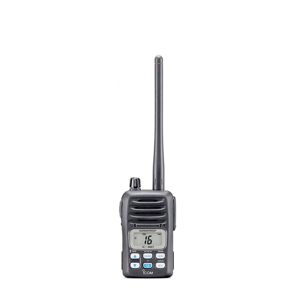 ICOM M87 Compact Waterproof VHF Marine/PBR Handheld Radio ATEX Version ...