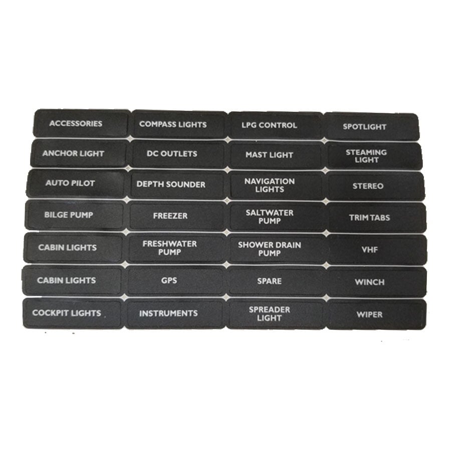 BEP Label Set For Circuit Breaker Panels - Set 4 - Bulk Pack Qty 5 ...