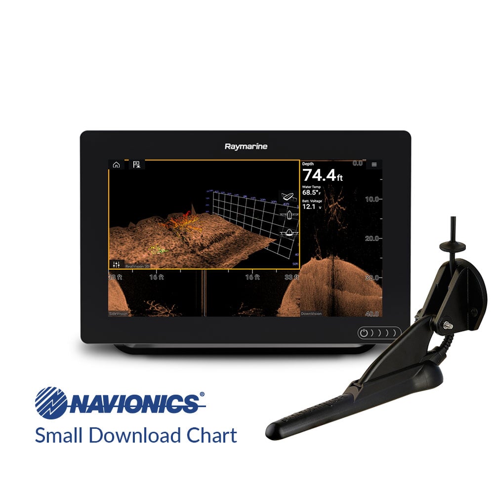 Raymarine AXIOM 9RV with CPT-100 & Navionics+ Small Download Chart ...