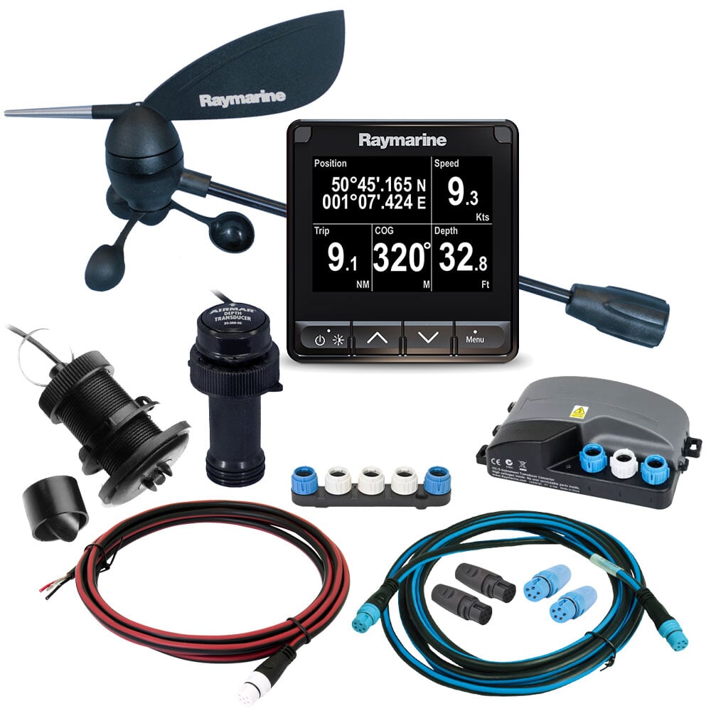 Raymarine i70s System Pack - i70s Display with DST & Wind Transducers ...