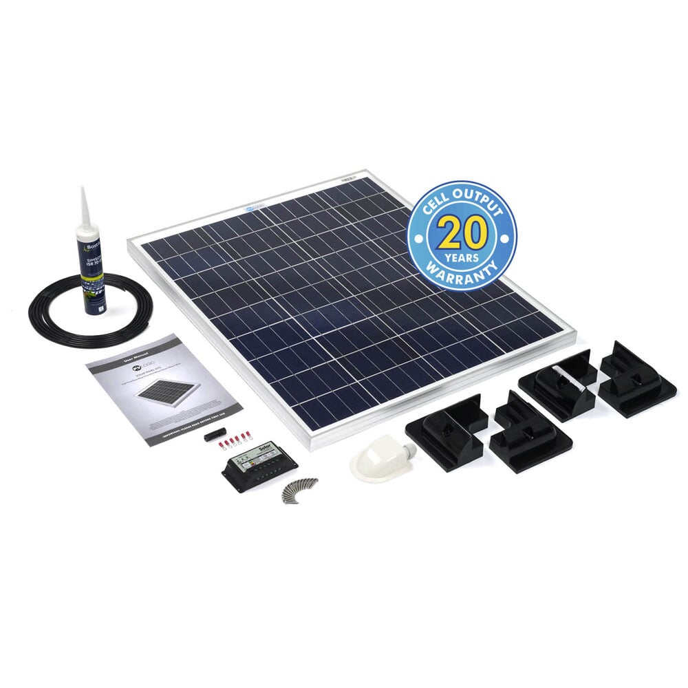 Solar Technology 80W Rigid Solar Panel & Corner Mounts Kit | Sealutions ...