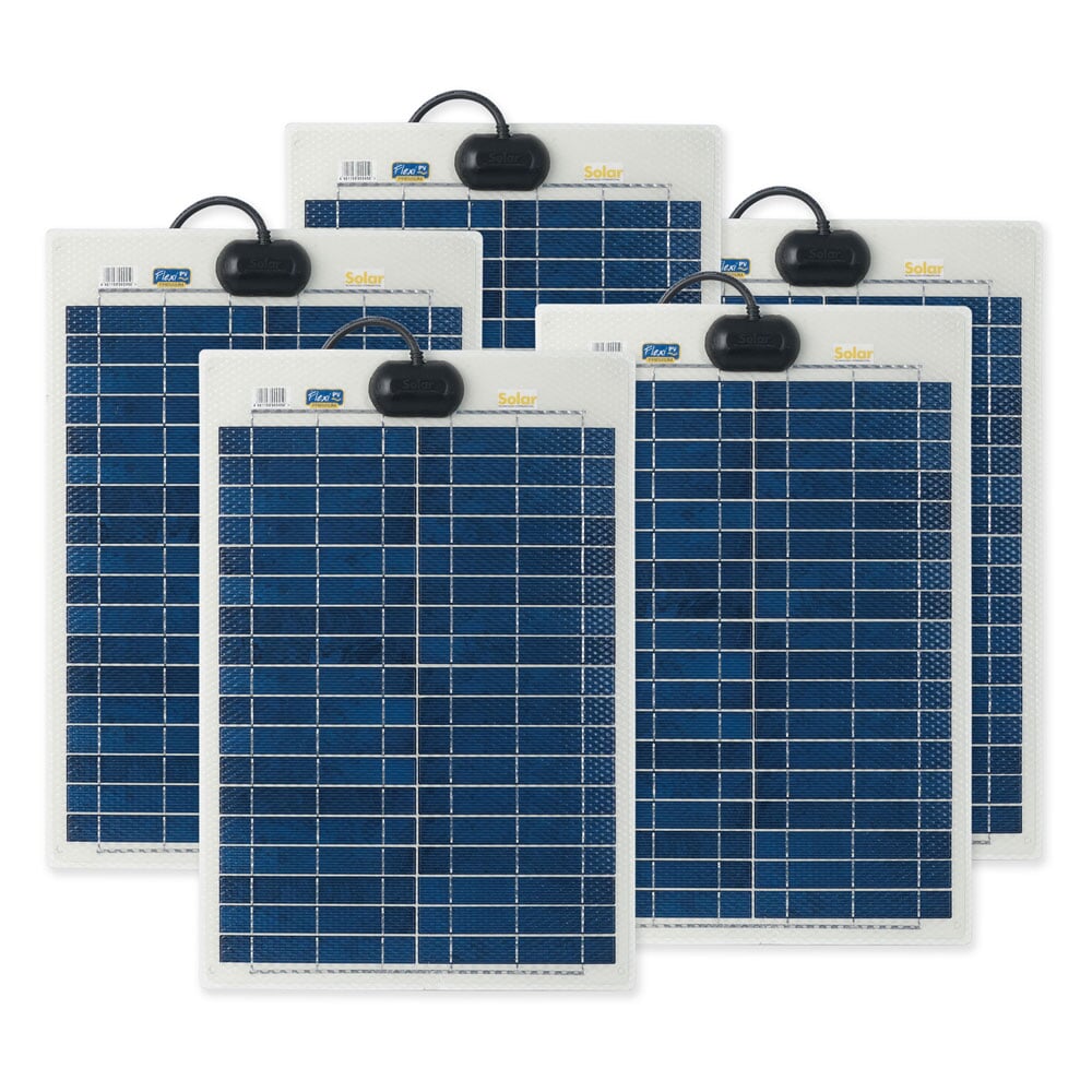 Solar Technology 20W Flexi Solar Panel Kit Bulk Pack (5 Panels ...