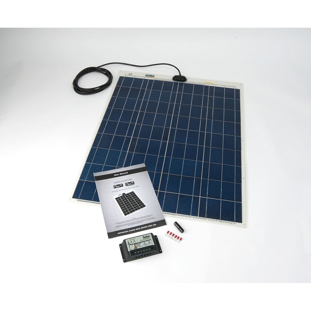 Solar Technology 80W Flexi Solar Panel Kit & 10Ah Charge Controller ...
