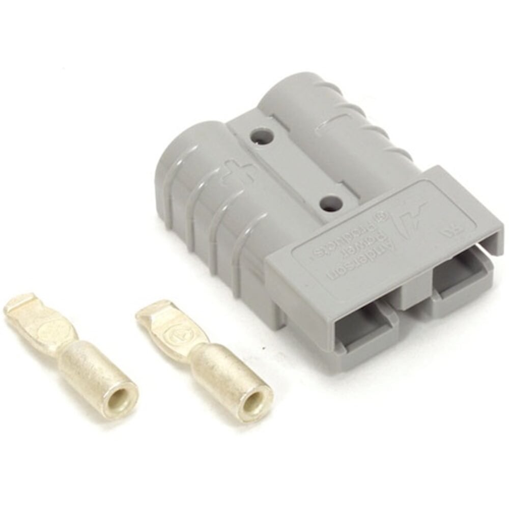 Rebelcell Grey 50A ANEN Connector - For 12V / 24V Li-ion Batteries ...