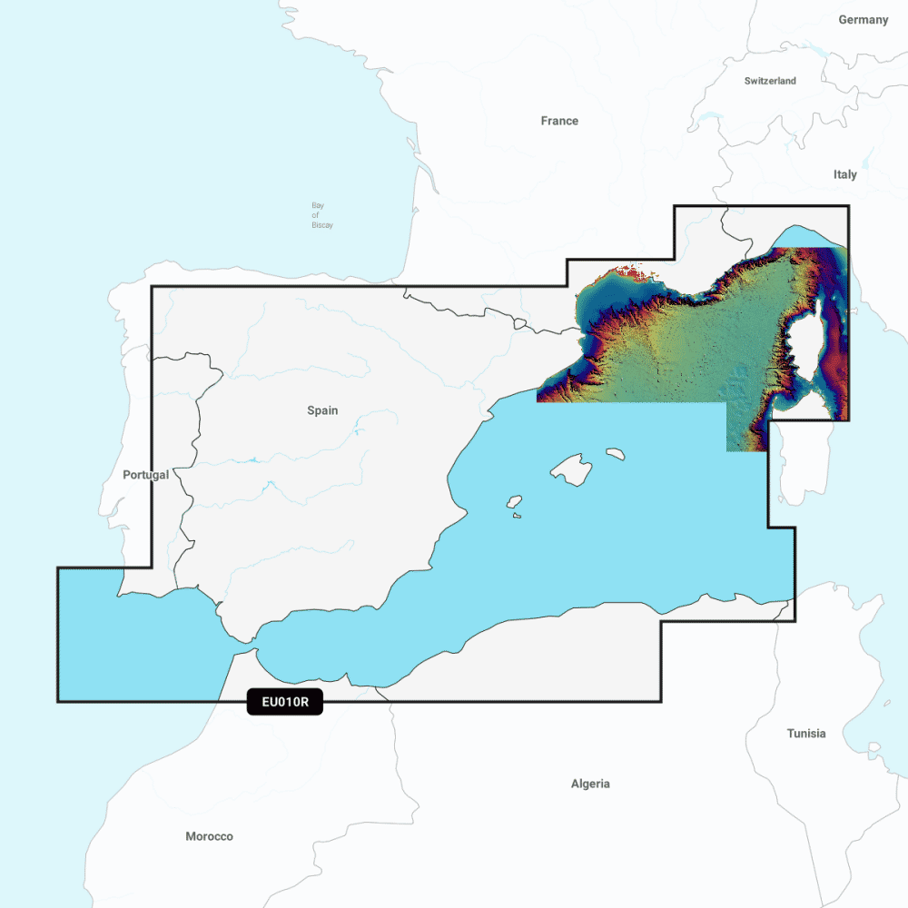 Garmin Navionics Vision+ Chart: EU010R - Spain, Mediterranean Coast ...