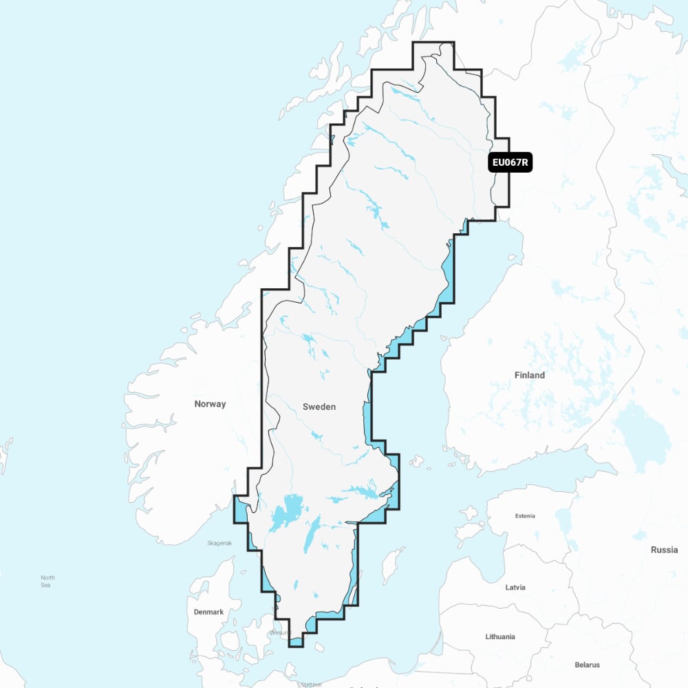Garmin Navionics+ Chart: EU067R - Sweden, Lakes & Rivers | Sealutions ...