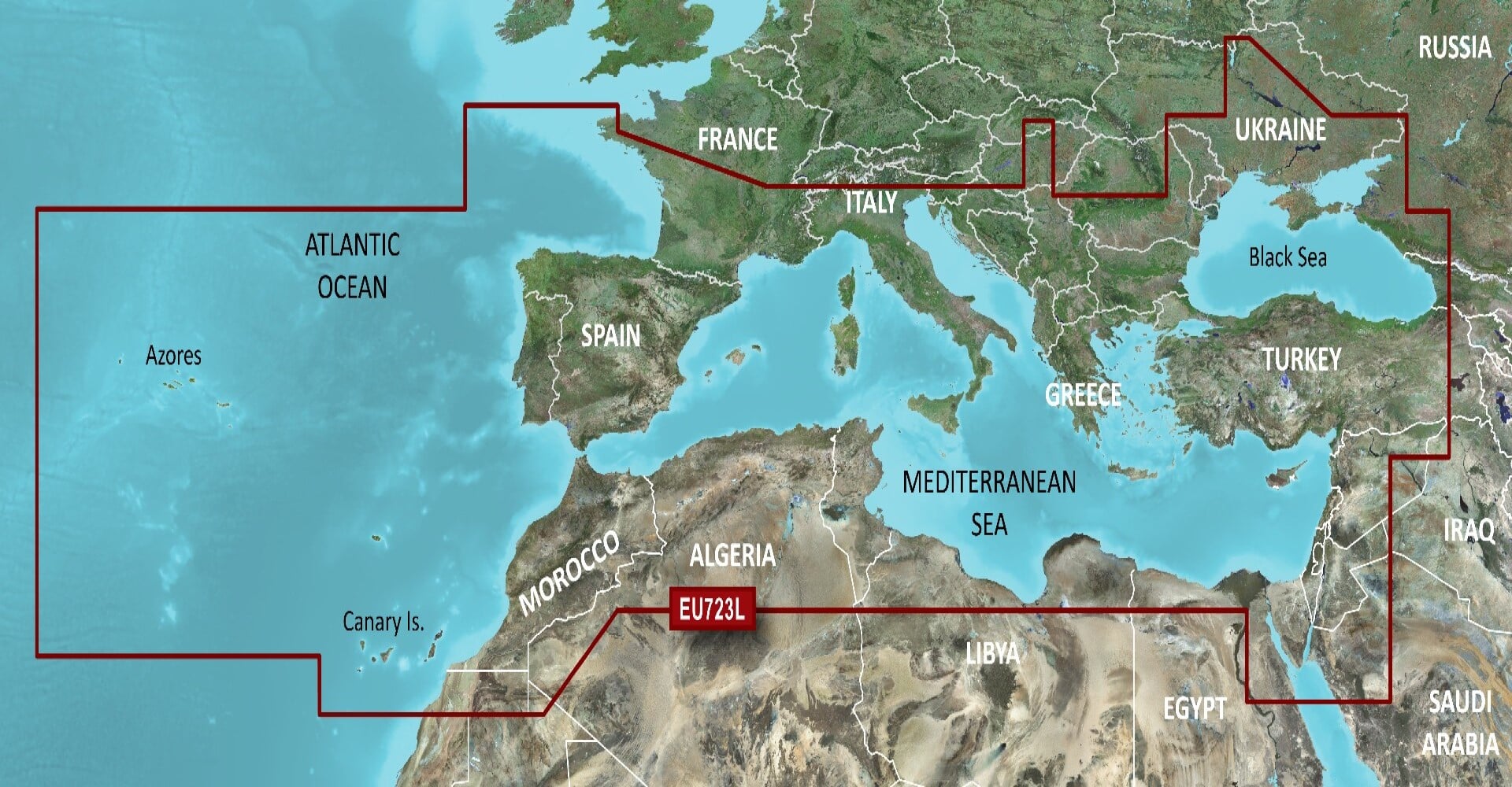 Garmin BlueChart G3 Vision Large Area - VEU723L Southern Europe ...