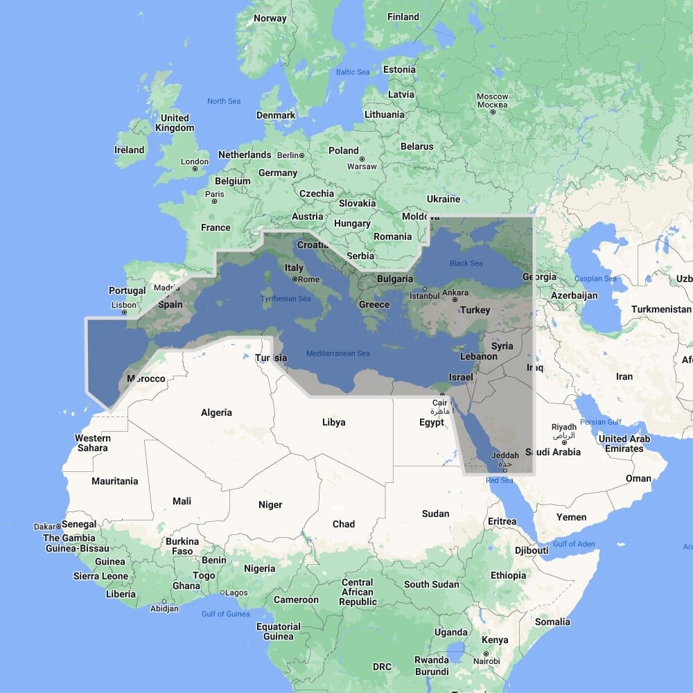 Furuno TimeZero Mega Wide Area Chart: Mediterranean and Black Sea ...