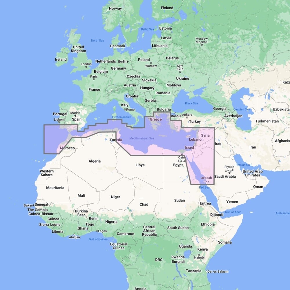 Furuno TimeZero Wide Area Chart: South Mediterranean and Aegean Seas ...
