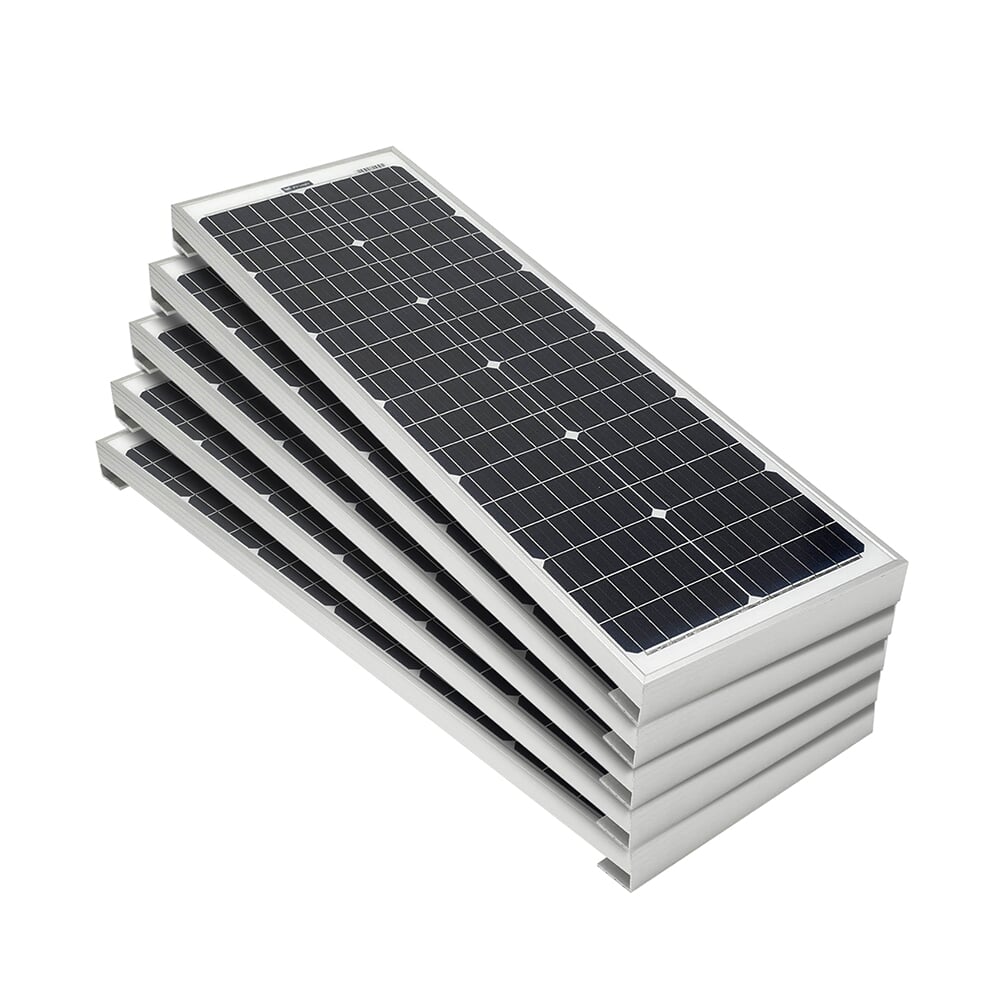 Solar Technology 5 x 60W Rectangular Rigid Solar Panels Pack ...