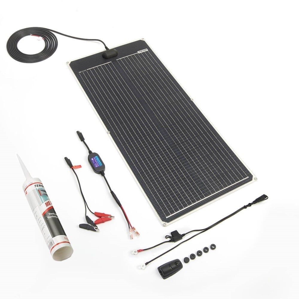 Solar Technology 60W ETFE Flexi Solar Panel Glue & Mobile 10A PWM ...